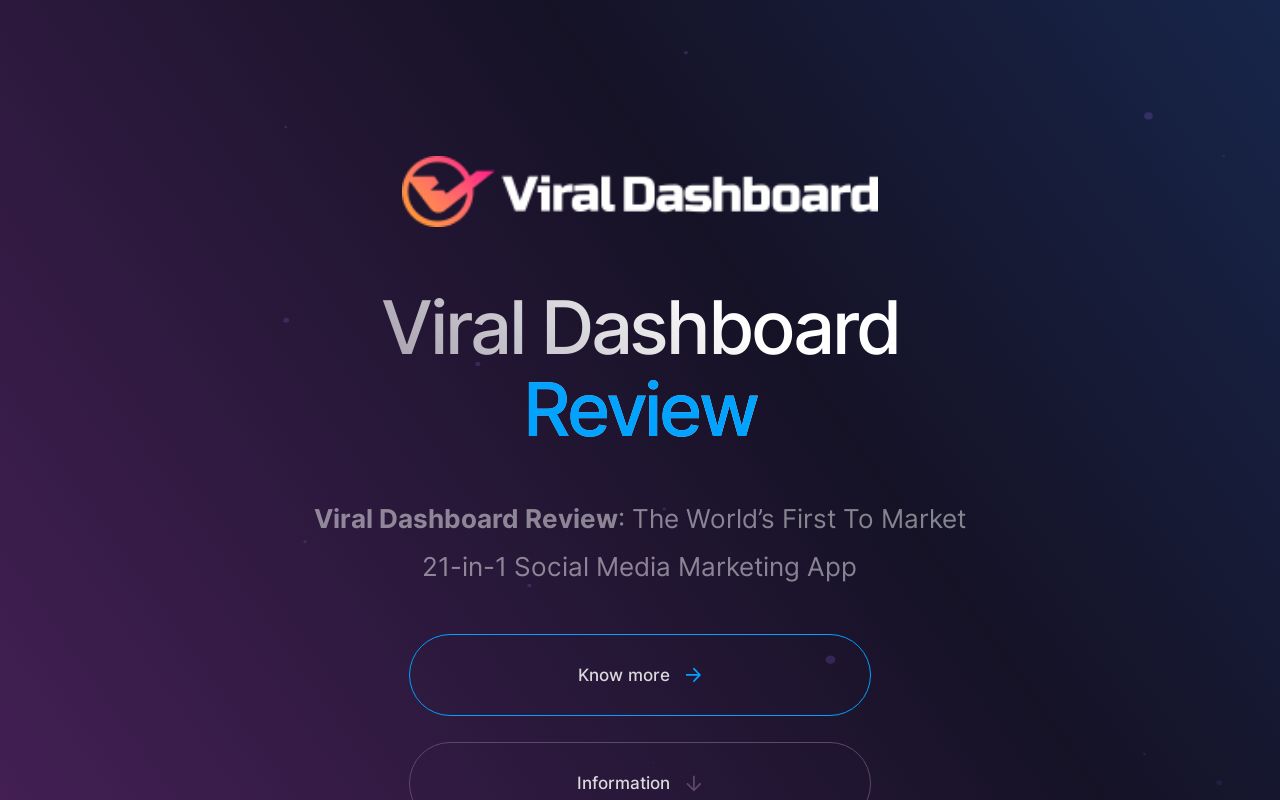Viral Dashboard Review